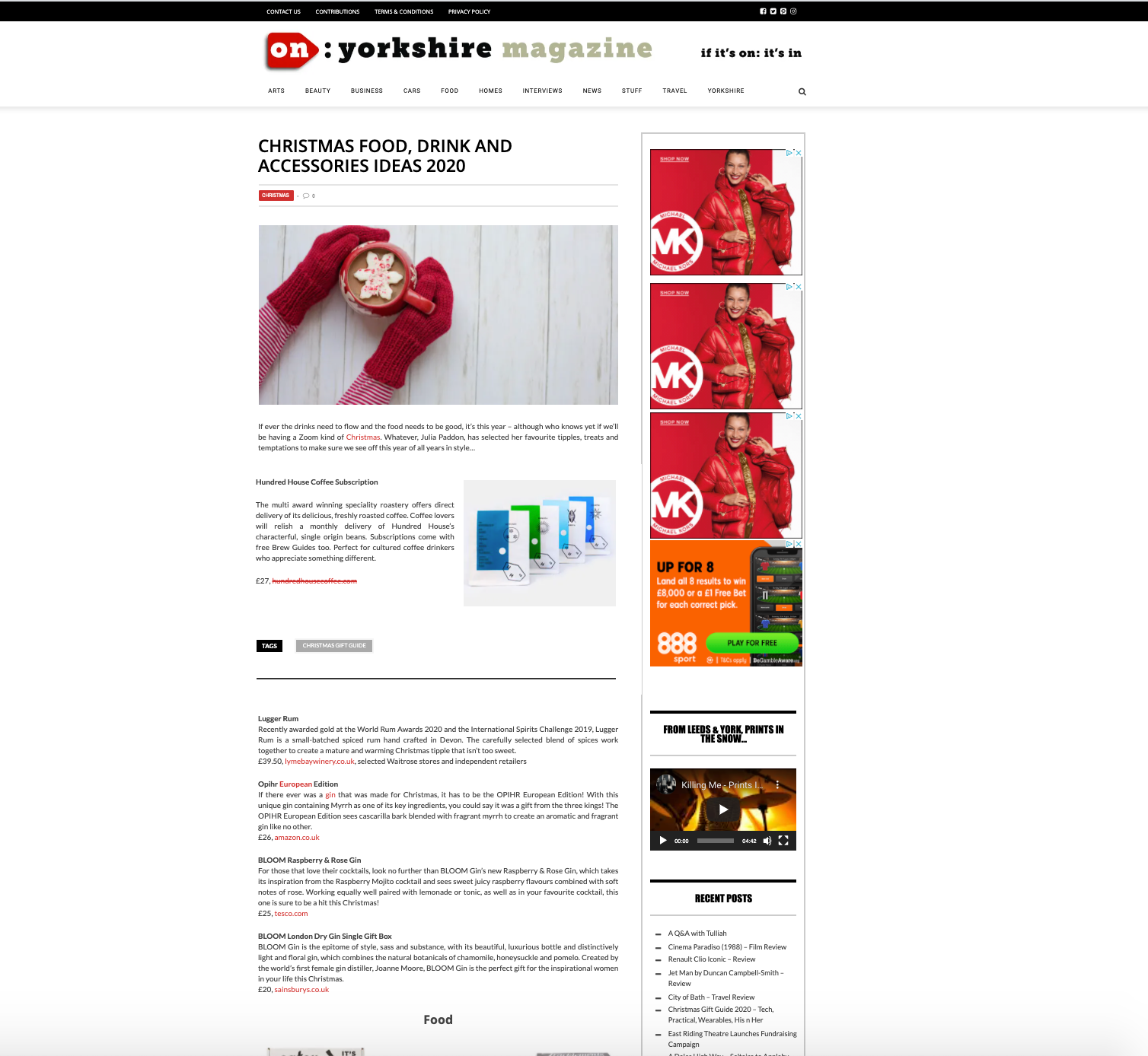 ON: Yorkshire, December 2020